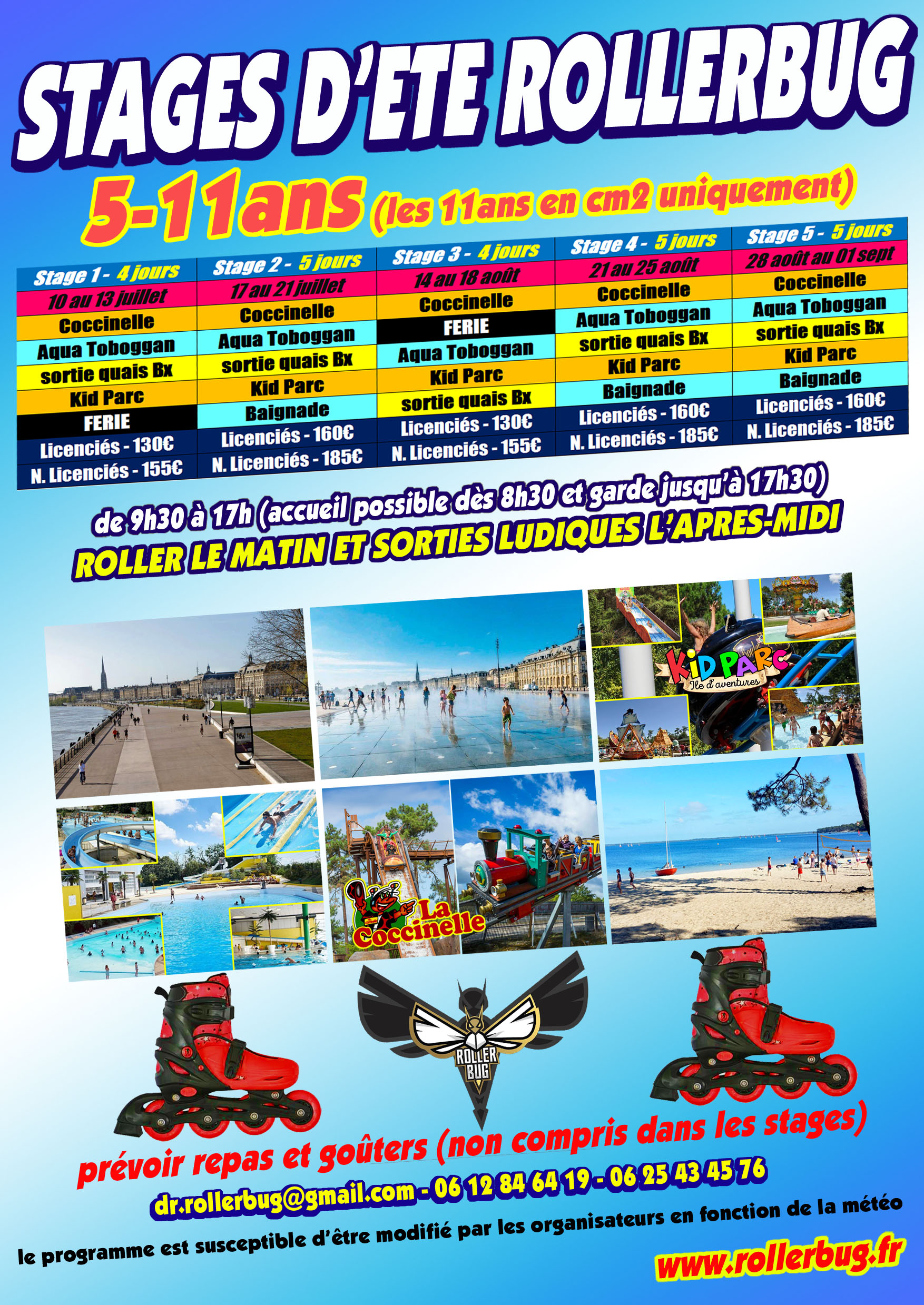 Stages d’été Rollerbug – Rollerbug